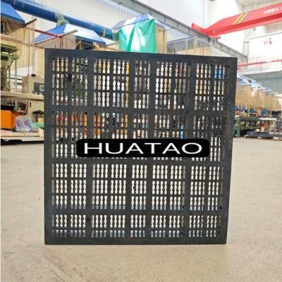 China High-Wear Rubber Sieve Mesh Panel 25x6mm with Steel Frame for Modular Vibrating Screens for sale