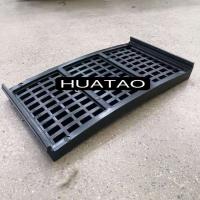 China High-Wear Rubber Screen Panel 610x305x40mm Modular Design 10-50mm Holes for Mineral Processing for sale