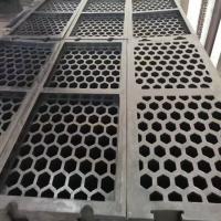 China 60*10mm Modular Rubber Screen Panel with High-wear Rubber + Steel Frame and Interchangeable Perforation Patterns for sale
