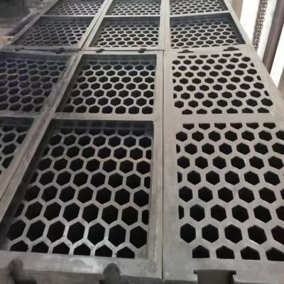 China 60*10mm Modular Rubber Screen Panel with High-wear Rubber + Steel Frame and Interchangeable Perforation Patterns for sale