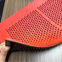 China 1.25m Width Wear-Resistant Imported Rubber Screen Panel with 4-12mm Round Holes for sale