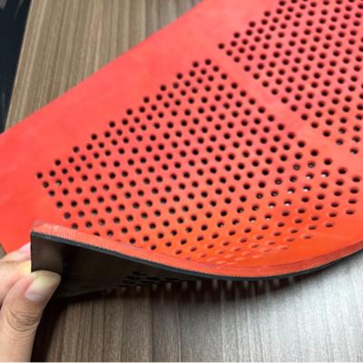 China 1.25m Width Wear-Resistant Imported Rubber Screen Panel with 4-12mm Round Holes for sale