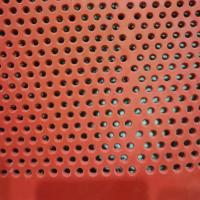 China 6mm Wear Resistant Rubber Screen Panel Round Holes Mining Hook Type 1m Width for sale