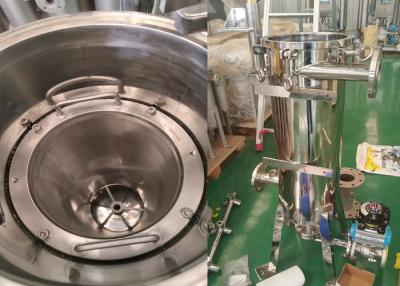 China Polishing Self-Cleaning Internal Scraper Filter Housing 250mm 50microns for Soymilk Filtration for sale
