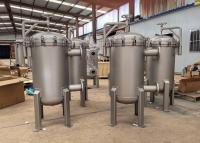 China 25 Micron Stainless Steel Multi Bag Filter 304 316L 4 Bag 1000mm Height for sale