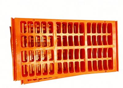 China Durable LS Series 305x610mm Black Rubber Screen Panel for High Efficiency Copper Mining Technical for sale