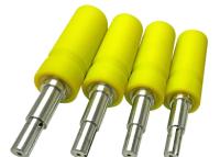 China Anti-Blocking Rubber Disc Return Roller for Sand Conveyor Line for sale