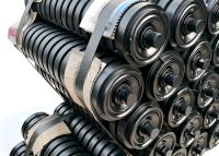 China Carbon Steel Mining Conveyor Idler Roller 89mm Diameter High Load Capacity Triple Labyrinth Seal for sale