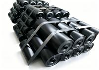 China Rubber Disc Return Conveyor Idler Roller Self Cleaning 89mm Diameter Mining Use for sale