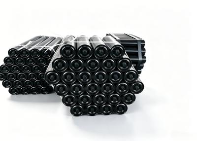 China Mining Conveyor Roller Orange Coated Steel Tube Long Service Life Industrial Use for sale