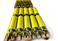 China Rubber Disc Return Conveyor Idler Roller Self Cleaning 89mm Diameter Mining Use for sale