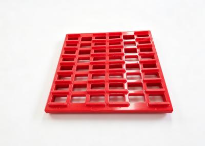 China Polyurethane Screen Mesh with Tapered Holes for Anti-Plugging Performance Mining for sale