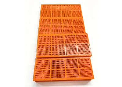 China Polyurethane Modular Panel with Hammer-In Pin Fasteners for Mining Equipment Decks for sale
