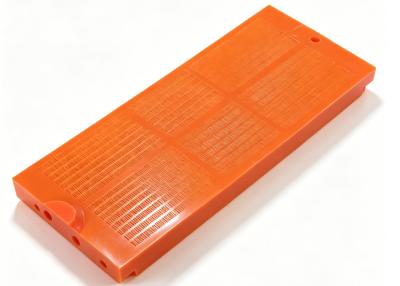 China Polyurethane Impact Sieve Plate with Metal Base for Primary Scalping Screens for sale