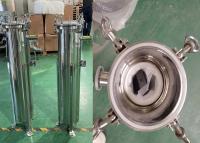 China Industrial Single Bag Stainless Steel Filter 304 316L 0.5 200 Micron for Filling Industry for sale