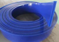 China Conveyor Belt Polyurethane Skirting Board Blue PU Material Long Service Life Design for sale