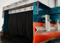 China Conveyor Belt Polyurethane Skirting Board Blue PU Material Long Service Life Design for sale