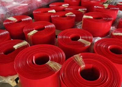 China Polyurethane Conveyor Belt Skirting Red Color High Elasticity Mining Belt System for sale