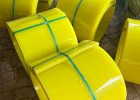China Urethane Conveyor Belt Skirting 35 Degree Bevel Edge Iron Ore Conveyor Sealing for sale