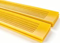 China Boomerang Shaped Aperture PU Flip Flow Panels for Metal Scrap Recycling for sale