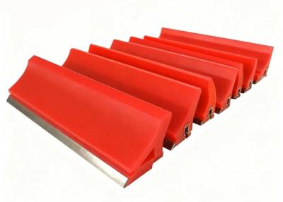 China Polyurethane Conveyor Scraper with Steel Clamp Flexible Industrial Conveyor Cleaner for sale