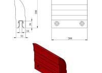 China Conveyor Belt Cleaning Blade PU Material Low Belt Damage Quarry Conveyor System for sale