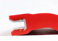China Conveyor Belt Cleaner Polyurethane Blade with Steel Frame Aggregate Plant Conveyor Use for sale