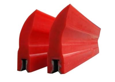 China Polyurethane Belt Cleaner Secondary Scraper Blue PU Blade High Wear Resistance Conveyor for sale