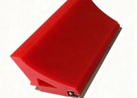 China Polyurethane Conveyor Belt Scraper Red Blade Impact Resistant Mining Wear Part for sale