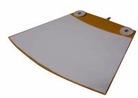 China Industrial Ceramic Filter Plate Alumina Base 1 to 10 Micron Pore Chemical Filtration System for sale