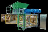 China Double Shaft Shredder 200mm Diameter Shaft for Heavy Loads for sale