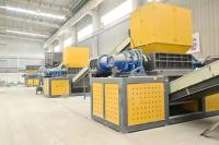 China 800kg/h Tire Dual Shredder for Rubber Powder Line for sale