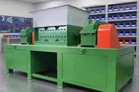 China Industrial Double Shaft Shredder 60kW for Plastic Drums Recycling for sale