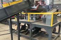 China 800-1500kg/h Double Shaft Shredder for Hard Plastic Lumps for sale