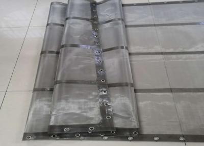 China Rotex Replacement Grommet Screen 316 Stainless Steel Canvas Edge Mining Applications for sale