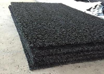 China Geocomposite Drain Sheet Mat 30m Length 10mm Thickness Black for Underground Irrigation for sale