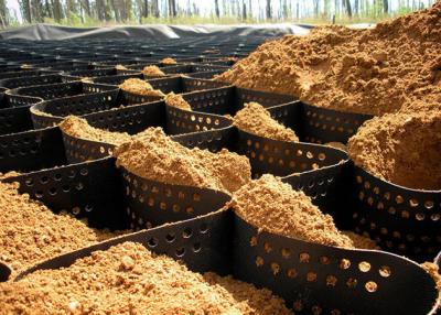 China HDPE Geocell Gravel Driveway Stabilizer 75mm Cell Depth 1.1mm Sheet Thickness for sale