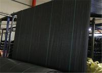 China PP Geotextile Landscape Fabric Black Weed Barrier Mat UV Treatment 1m-6m Width 50-200g Weight for sale