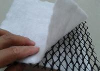 China HDPE 3D Composite Geocomposite Drain Geonet 1-4m Width with White Geotextile for sale