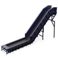 China 1200-2600mm Width Slat Chain Conveyor Machine Iron Materials 1200-2600mm Width for sale