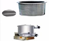 China SS 304 material Wedge Wire Screen Basket with 0.1mm slot For pulp screening for sale
