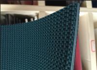 China Low Noise PVC Conveyor Belt 300N/mm Tensile Strength Green Fabric Corrugator Belt for sale