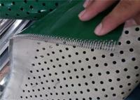 China Green PVC Plastic Corrugator Conveyor Belt with Punching Holes 3000mm Width Lightweight Conveying for sale