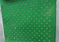 China Green PVC Plastic Corrugator Conveyor Belt with Punching Holes 3000mm Width Lightweight Conveying for sale