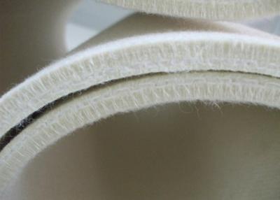 China 10mm White Nomex Calender Needle Felt 250°C for Textile Machinery for sale