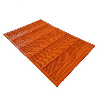 China POLY Urethane Fine Screen Mesh 1040x700mm with 0.045mm Aperture for Silica Sand Screening for sale