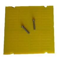 China PU Sleeve Panel Polyurethane Screen Mat 305×305mm with 0.125mm Aperture for Sand Dewatering for sale