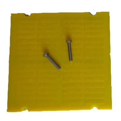 China PU Sleeve Panel Polyurethane Screen Mat 305×305mm with 0.125mm Aperture for Sand Dewatering for sale