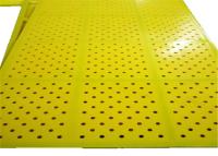 China Customized Tensioned Polyurethane Vibrating Screen Mesh 5-50mm Aperture 30-60mm Thickness for Steel Plants for sale