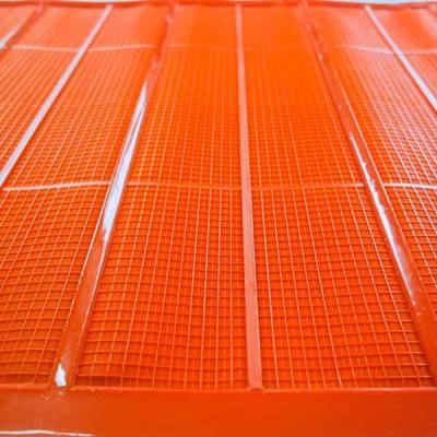 China Polyurethane Fine Screen Mesh 75micron Opening Abrasion Resistant Anti Blinding 700x1040mm for sale